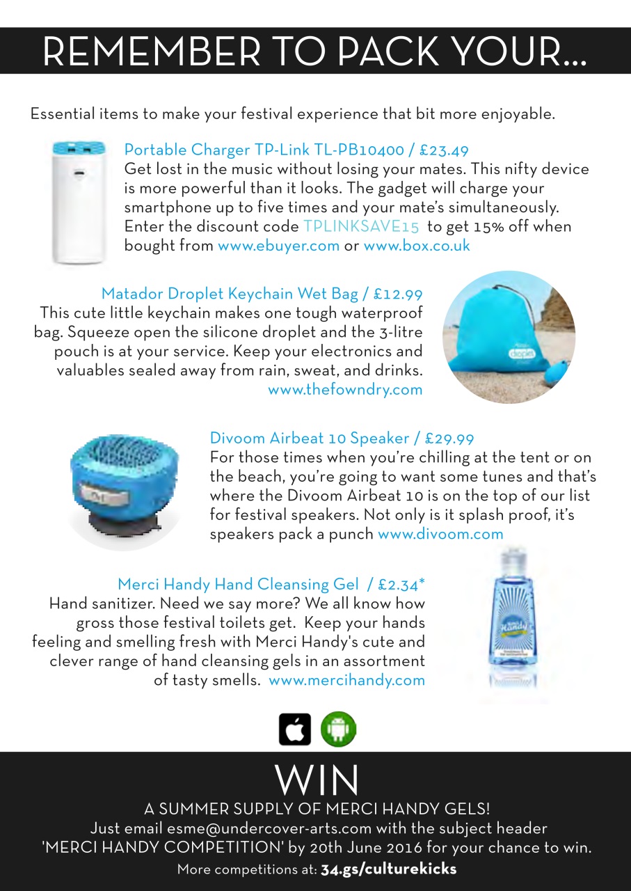 BBM Live Magazine - Culture Kicks Festival Guide Special Issue