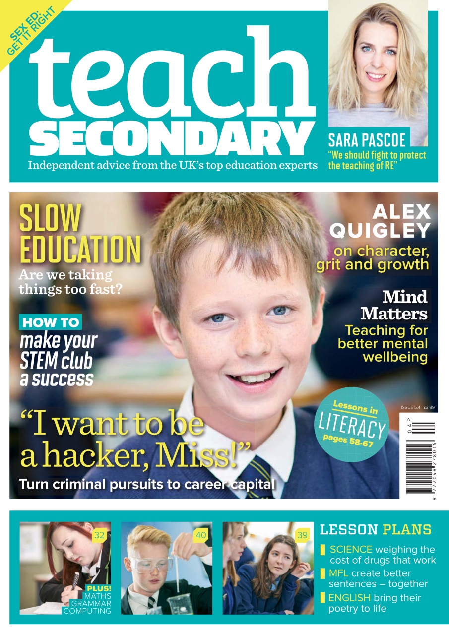 Teach Secondary Magazine - Vol.5 No.4 Back Issue