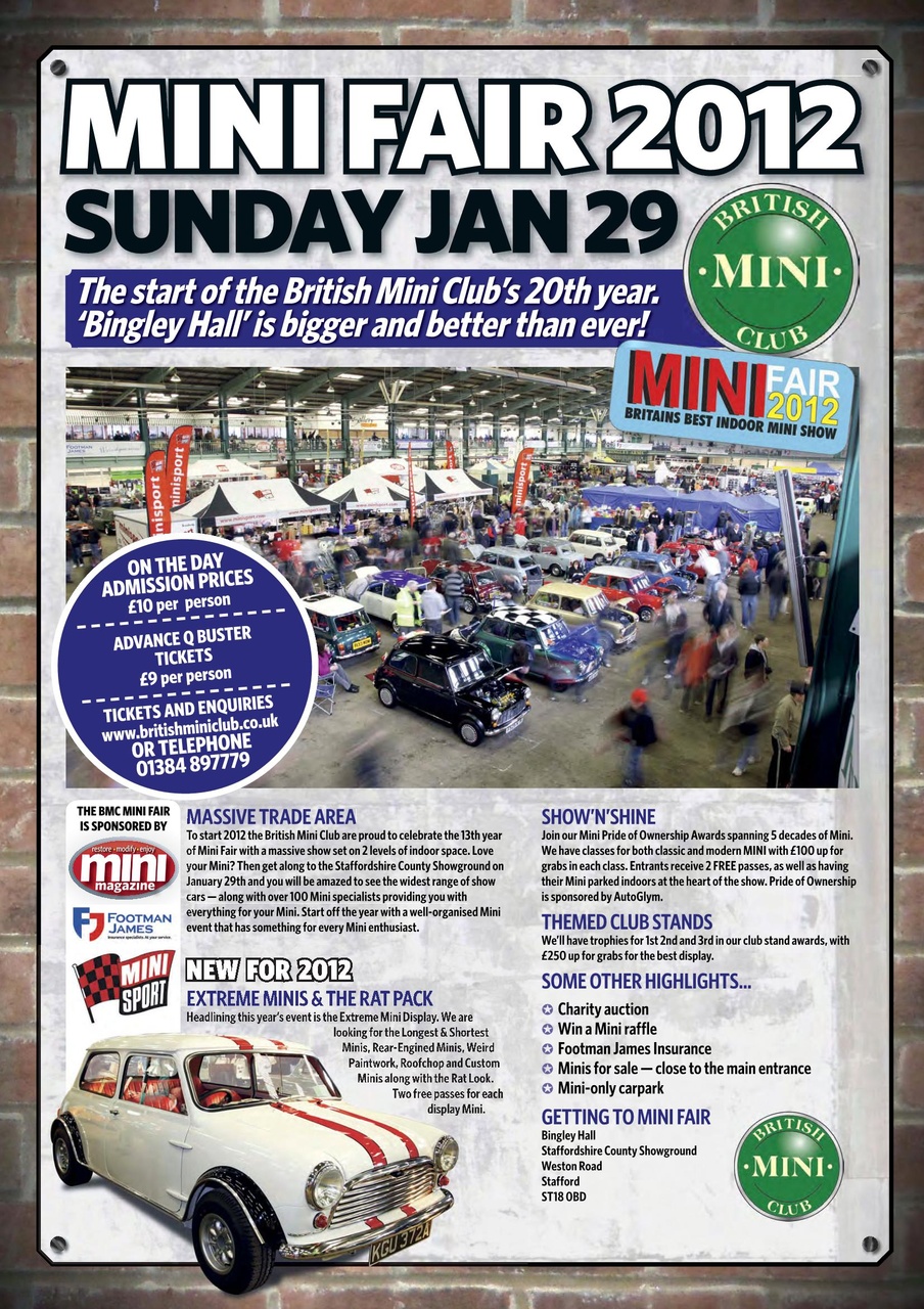 Mini World Magazine - Mini World Jan 2012 Back Issue