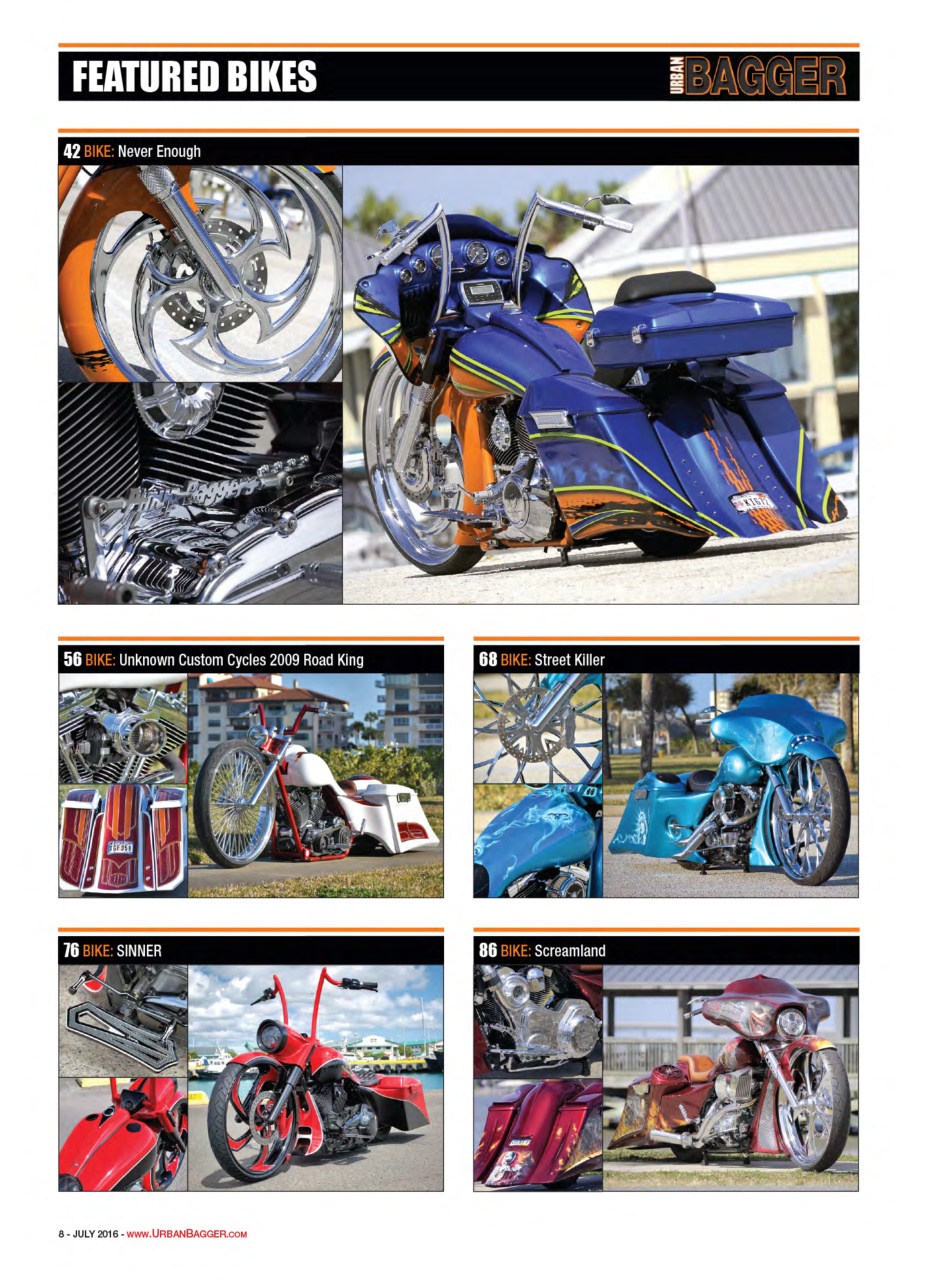 Urban Bagger Magazine - July 2016 Back Issue