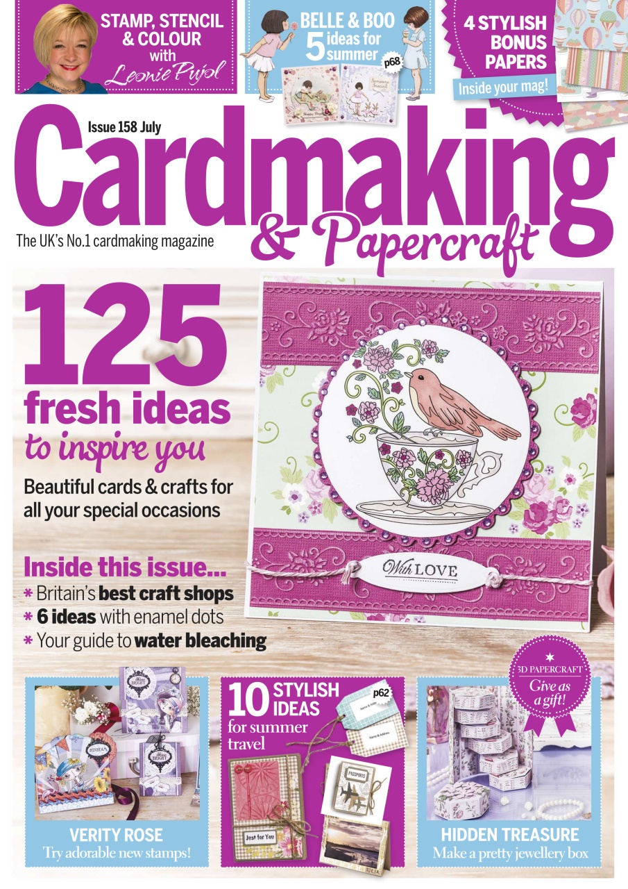 Cardmaking & Papercraft Magazine - July 2016 Back Issue
