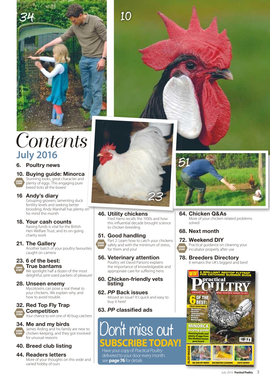 Practical Poultry Magazine - No. 152 6 Of The Best: True Bantams Back Issue