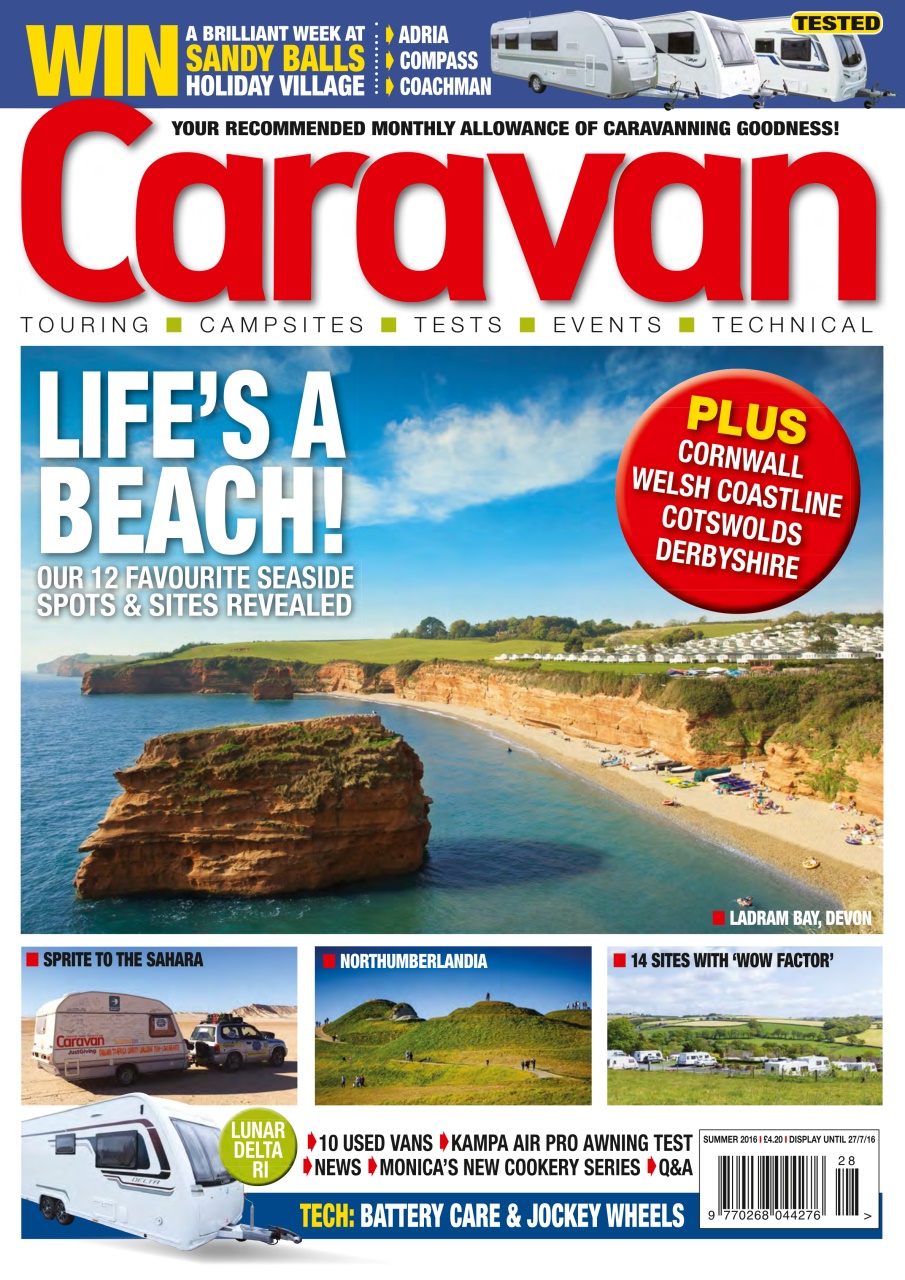 Caravan Magazine - Favourite Seaside Sites | Summer 2016 | Caravan ...