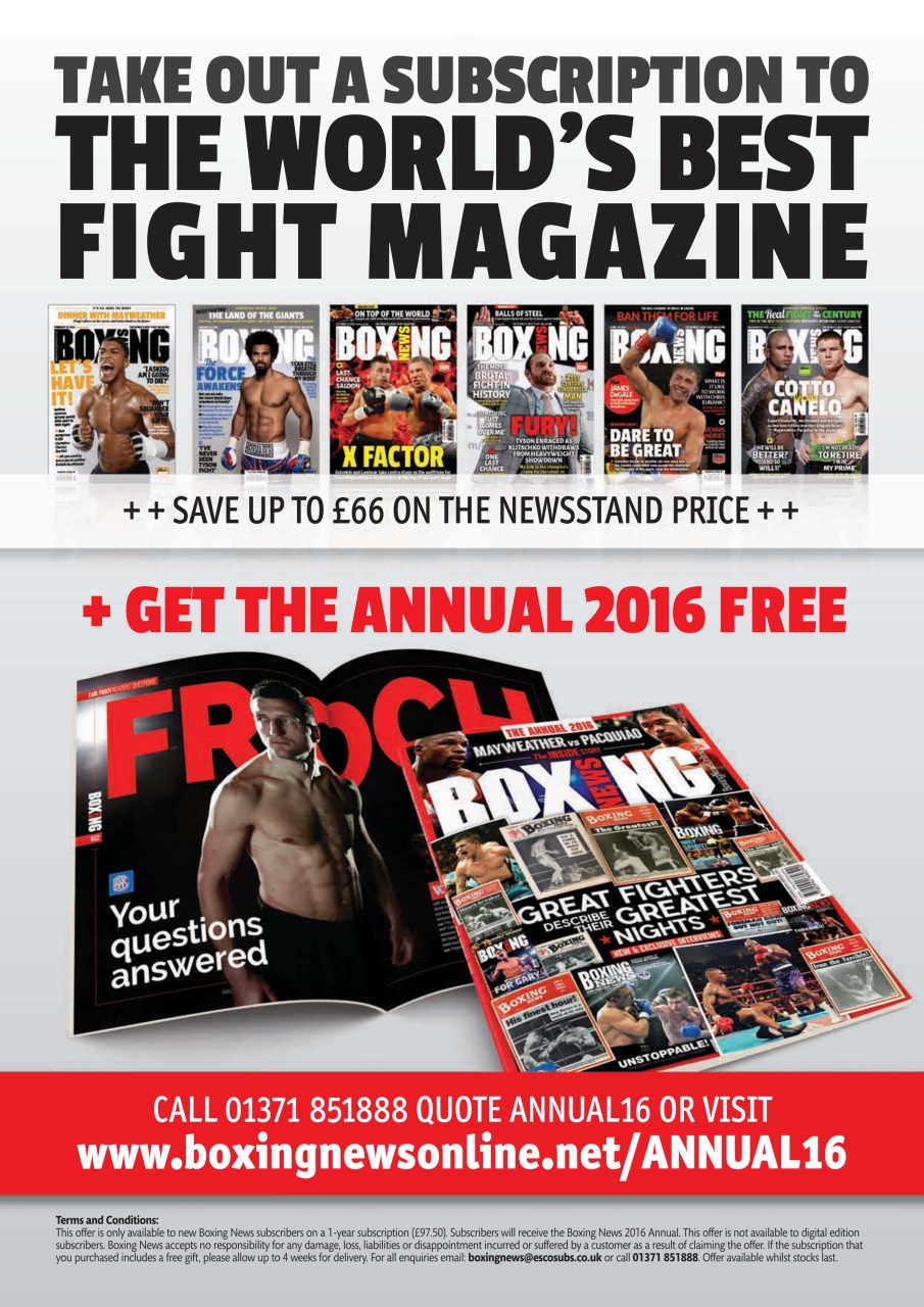 Boxing News Magazine - 21/06/2016 Back Issue