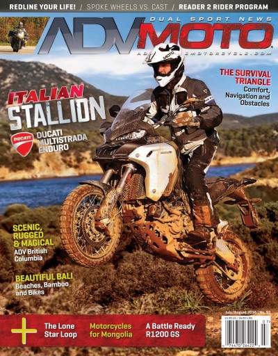 Adventure Motorcycle Magazine - ADVMoto Jul/Aug 2016 Back Issue