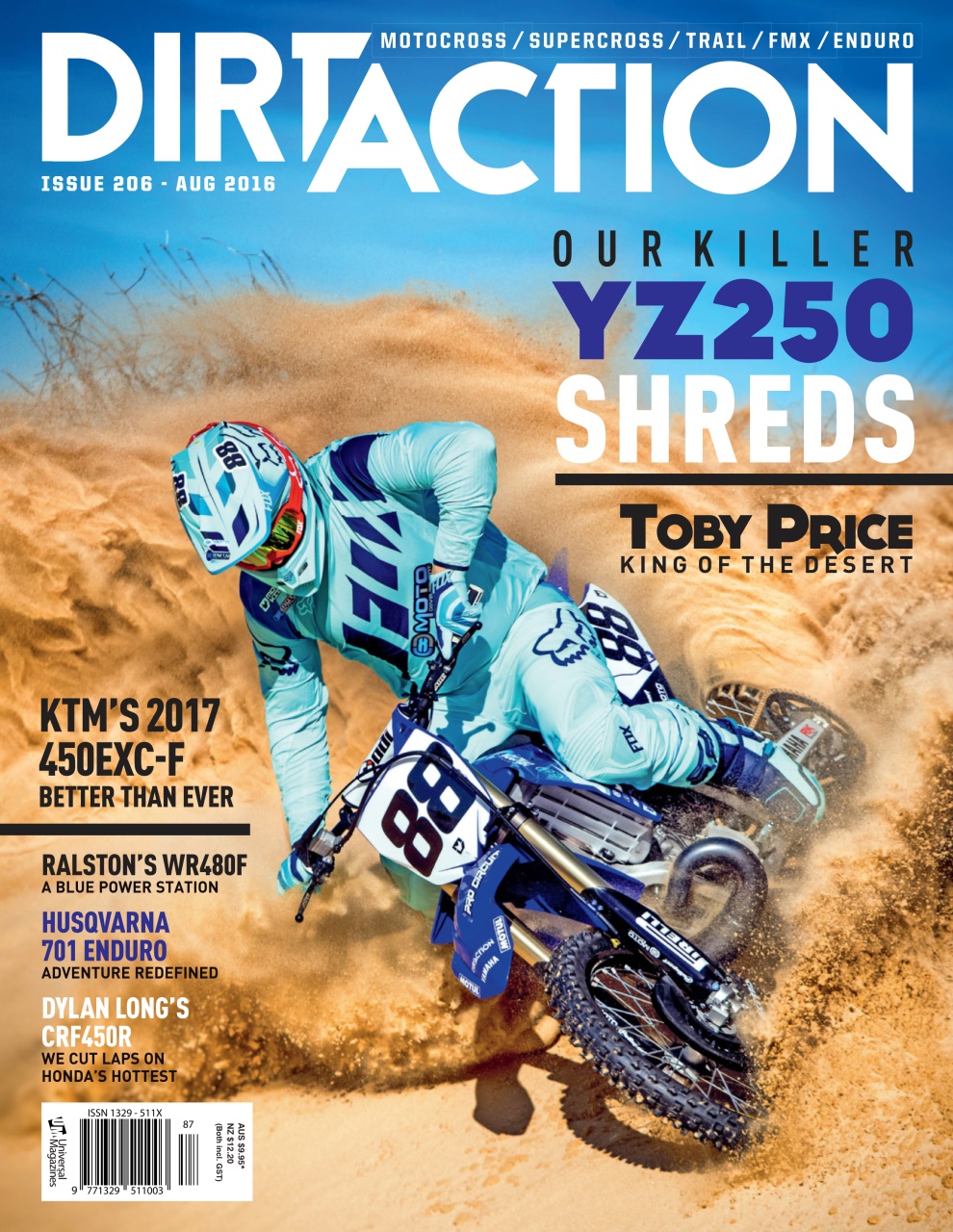 Dirt Action Magazine - Issue#206 Aug 2016 Back Issue