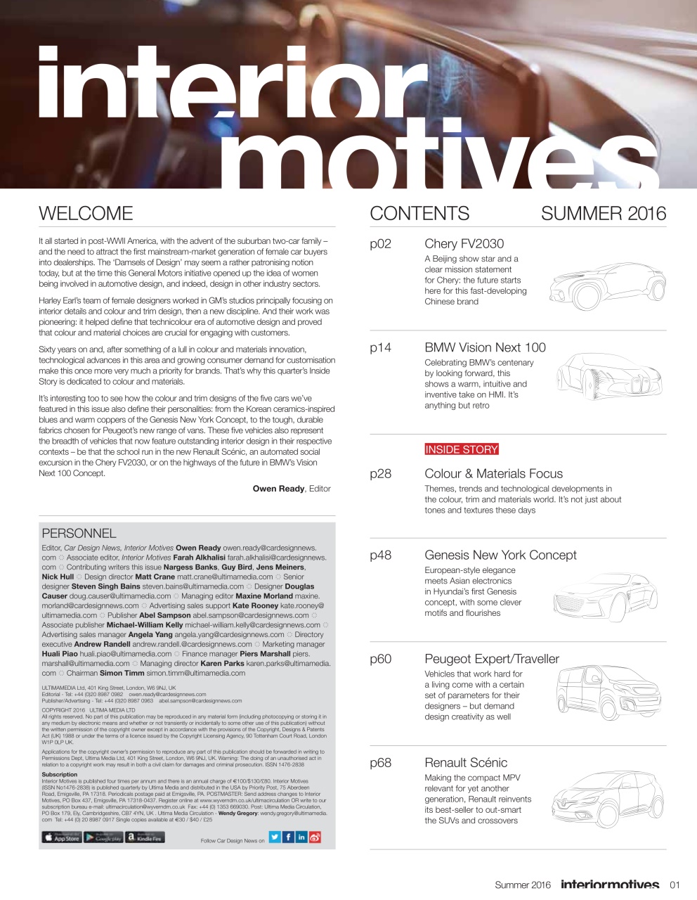 Interior Motives Magazine - Summer 2016 Back Issue