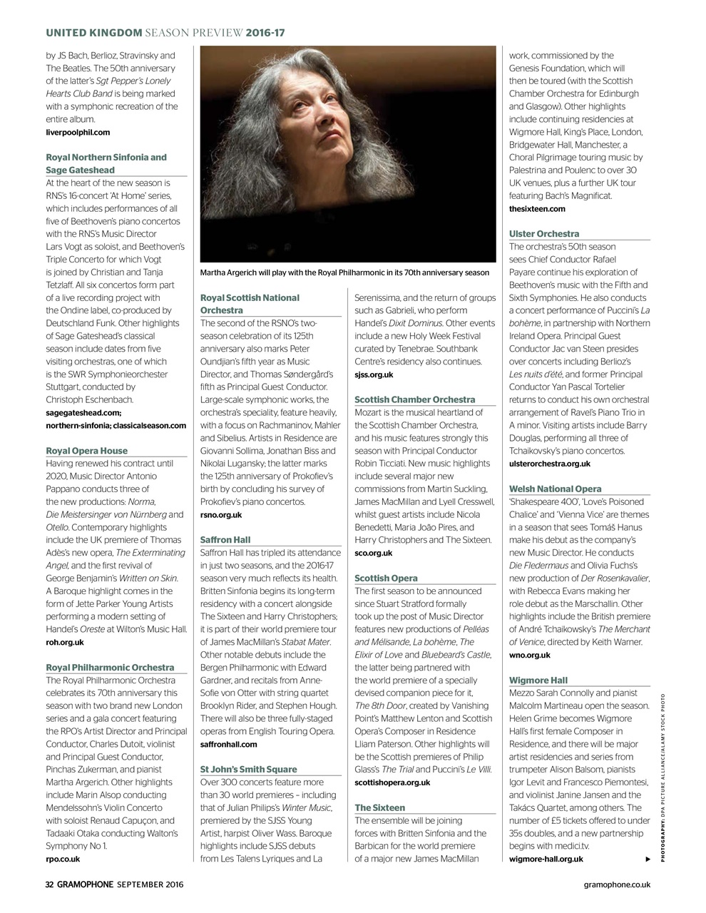 Gramophone Magazine - September 2016 Back Issue