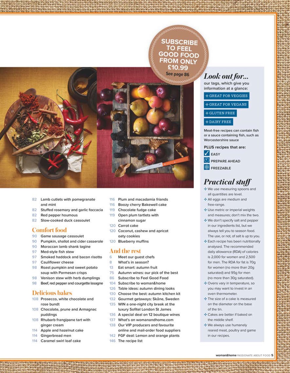 Woman & Home Feel Good Food Magazine - Autumn 2016 Back Issue