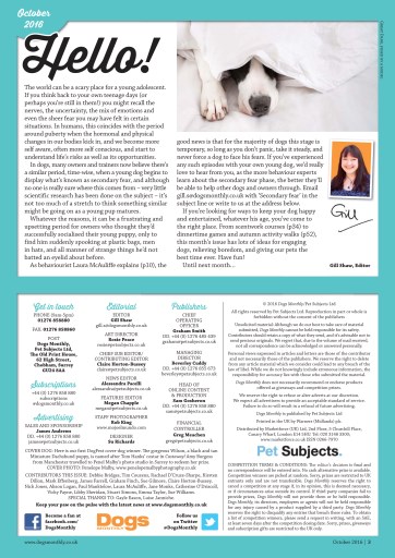 Dogs Monthly Magazine - October 2016 Back Issue
