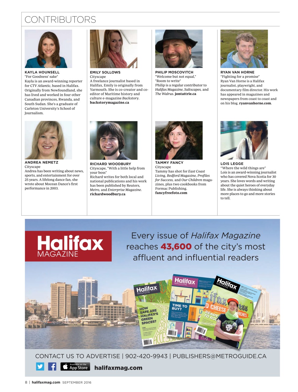 Halifax Magazine - Sept 2016 Back Issue