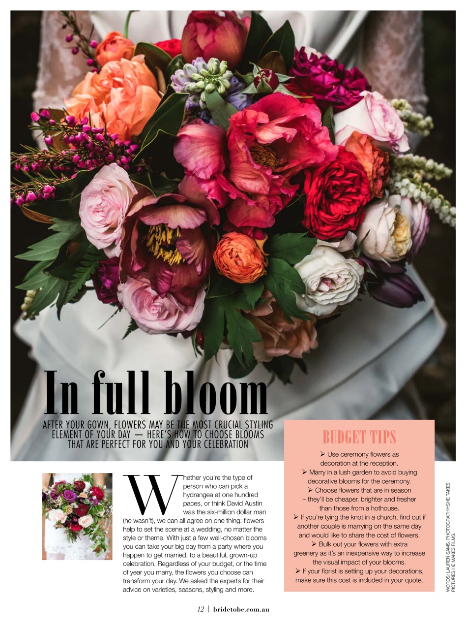 Bride To Be Magazine Subscriptions and Flowers & Wedding Styling Issue ...