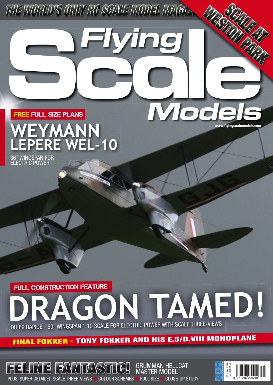 Flying Scale Models Magazine - Oct 203 Back Issue