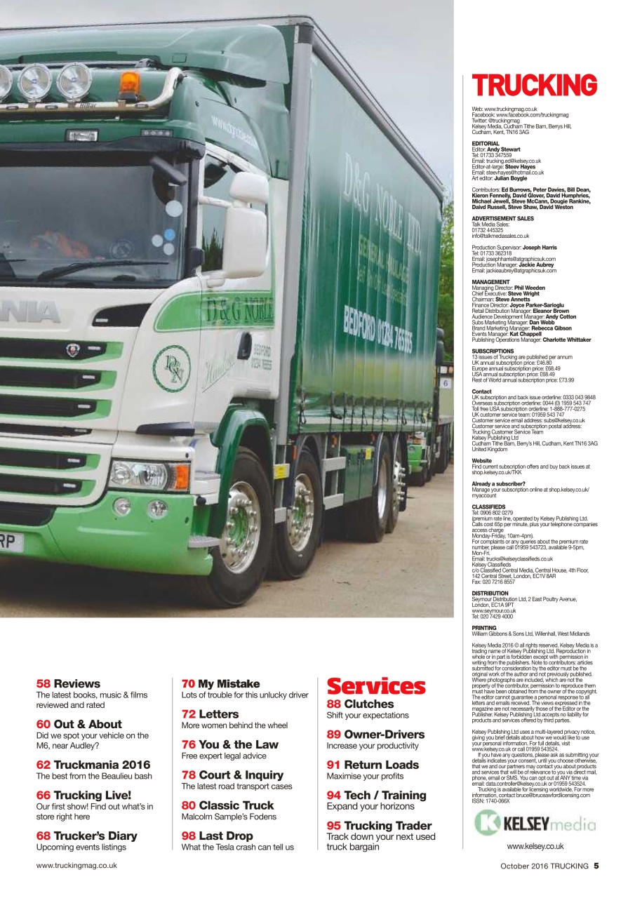 Trucking Magazine - No. 395 Scania's Game Changers Back Issue