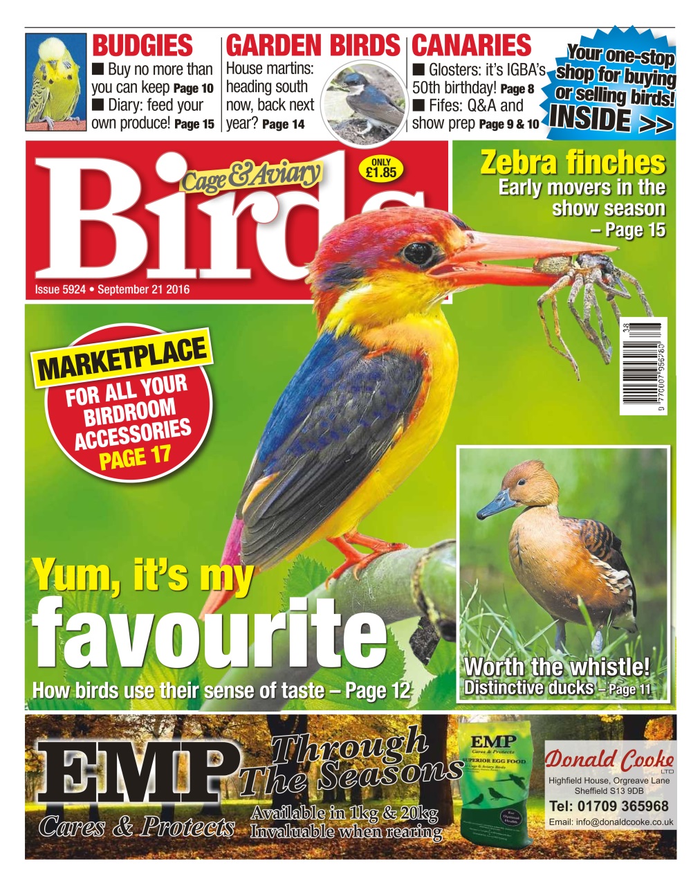 Cage & Aviary Birds Magazine - No. 5924 Yum, it's my favourite Back Issue