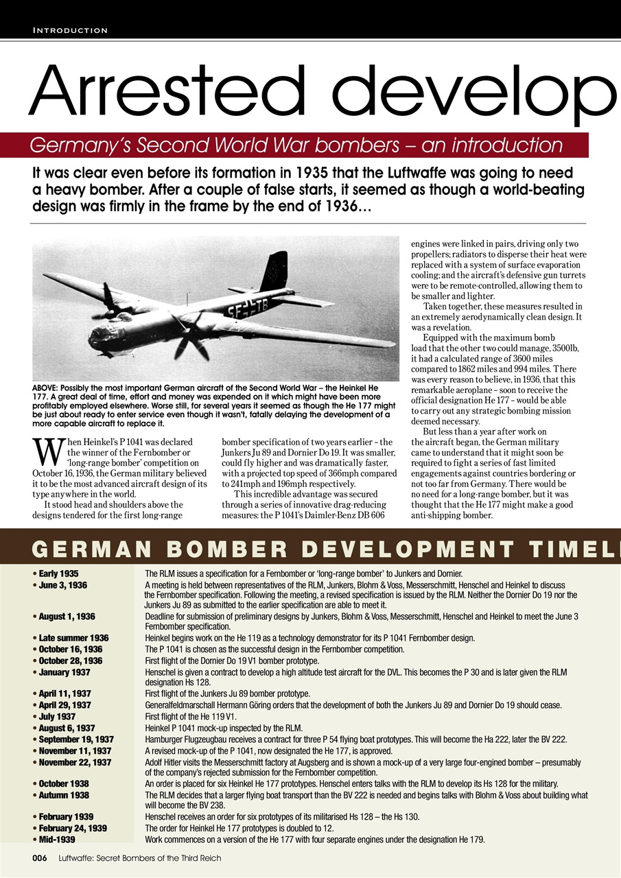 Aviation Classics Magazine - Luftwaffe: Secret Bombers of the Third ...