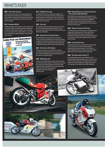 Classic Racer Magazine - November / December 2017 Back Issue