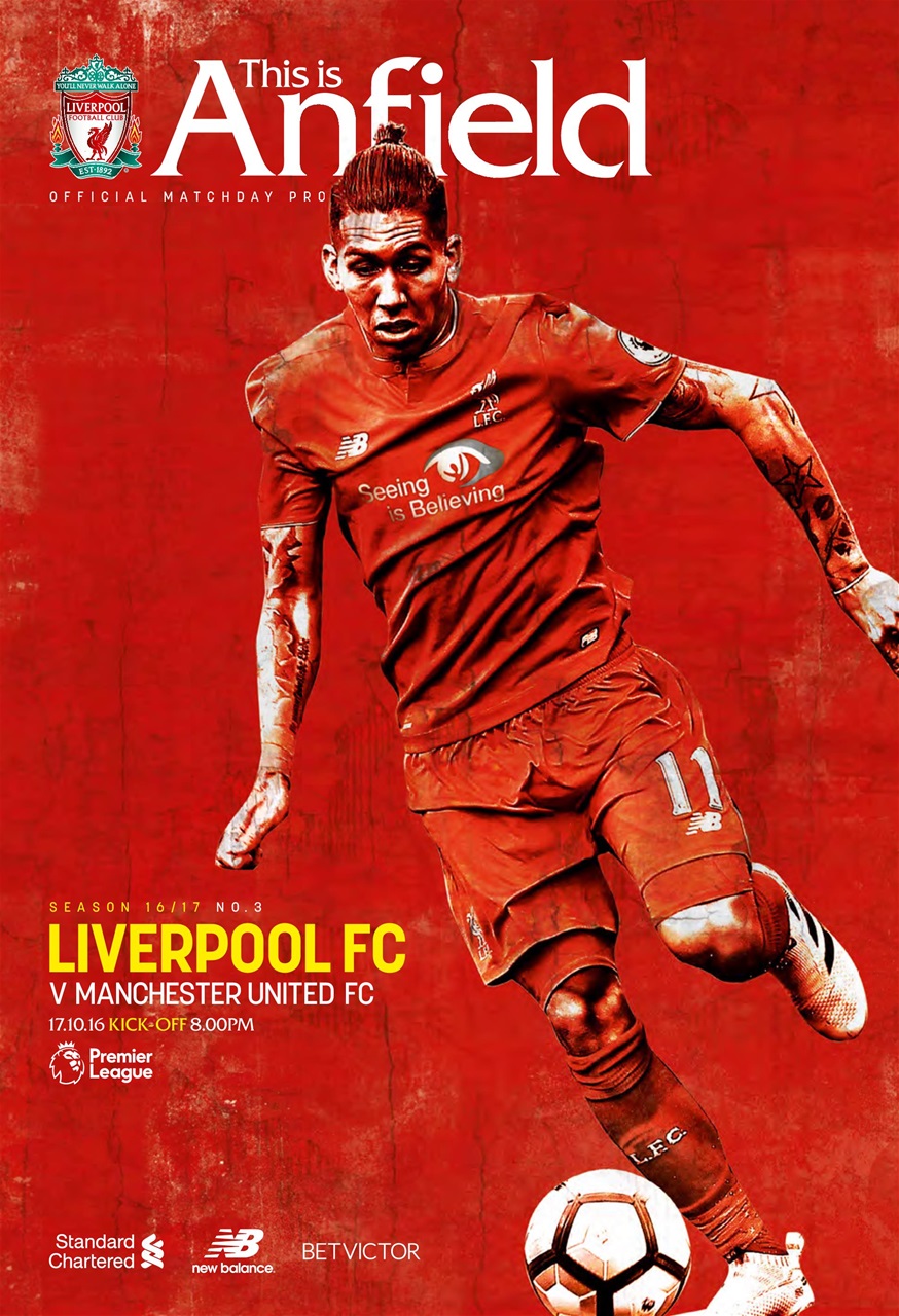 Liverpool FC Programmes - Liverpool v Manchester United 201617 Back Issue
