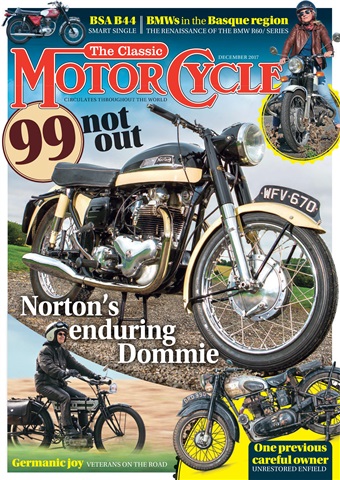 The Classic MotorCycle Magazine - December 2017 Back Issue