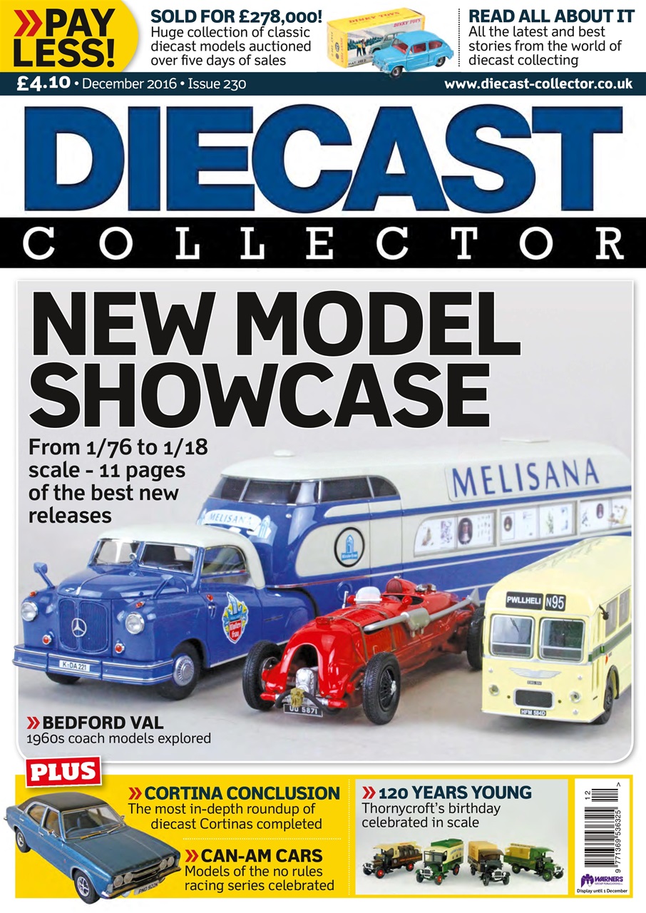 Diecast Collector Magazine - December 2016 Back Issue
