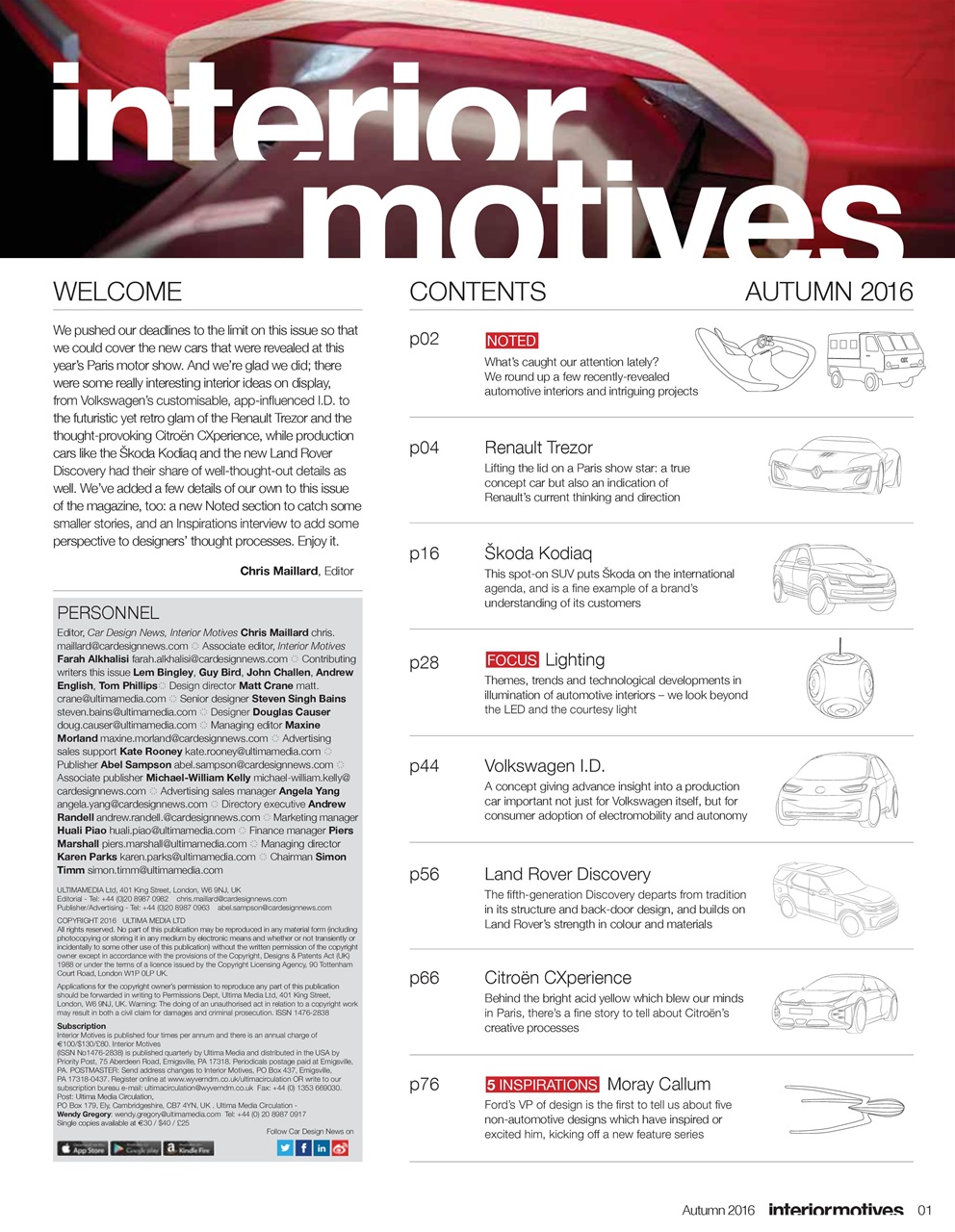 Interior Motives Magazine - Autumn 16 Back Issue