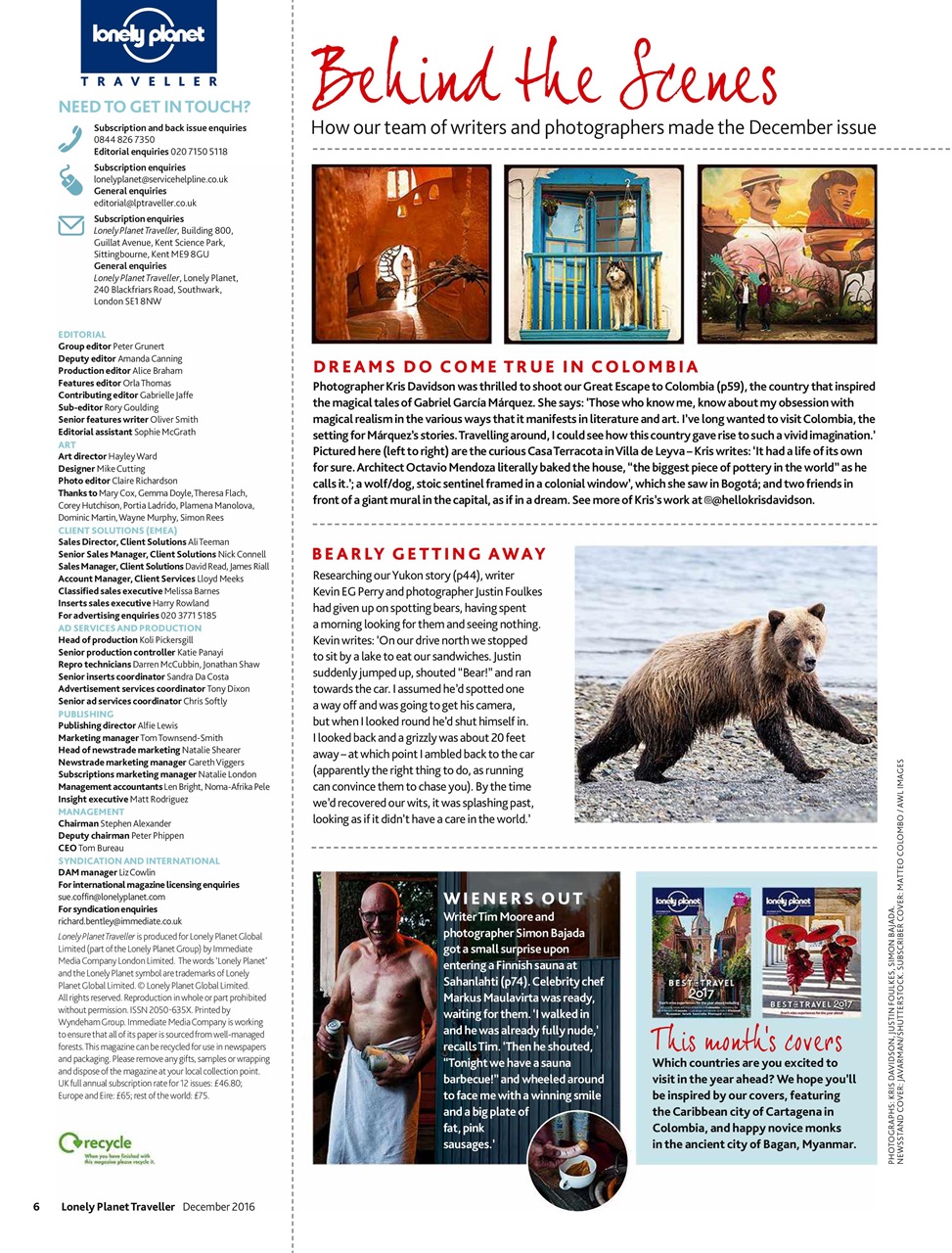 Lonely Planet Magazine - December 2016 Back Issue