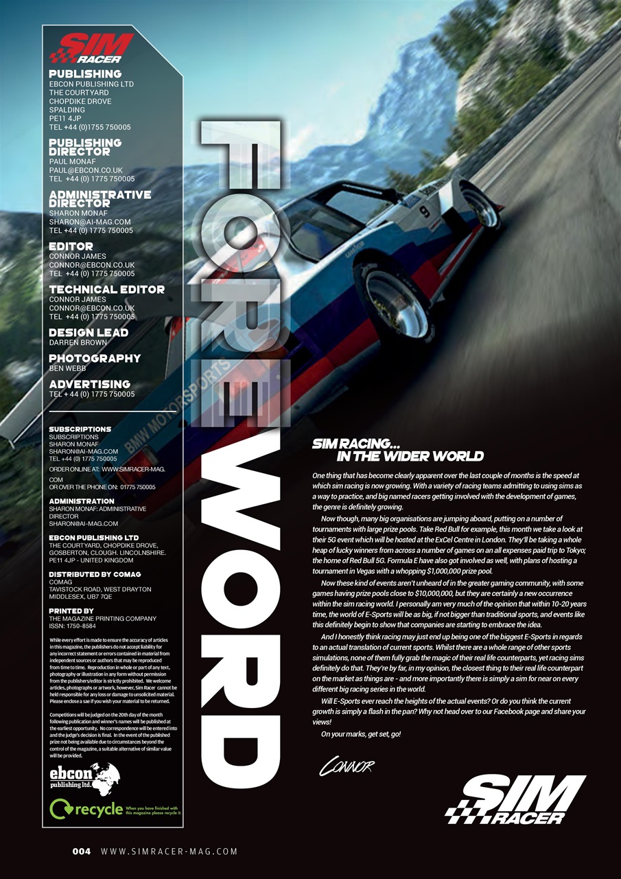 Sim Racer Magazine Subscriptions and sim racer vol 1 iss 12 Issue ...