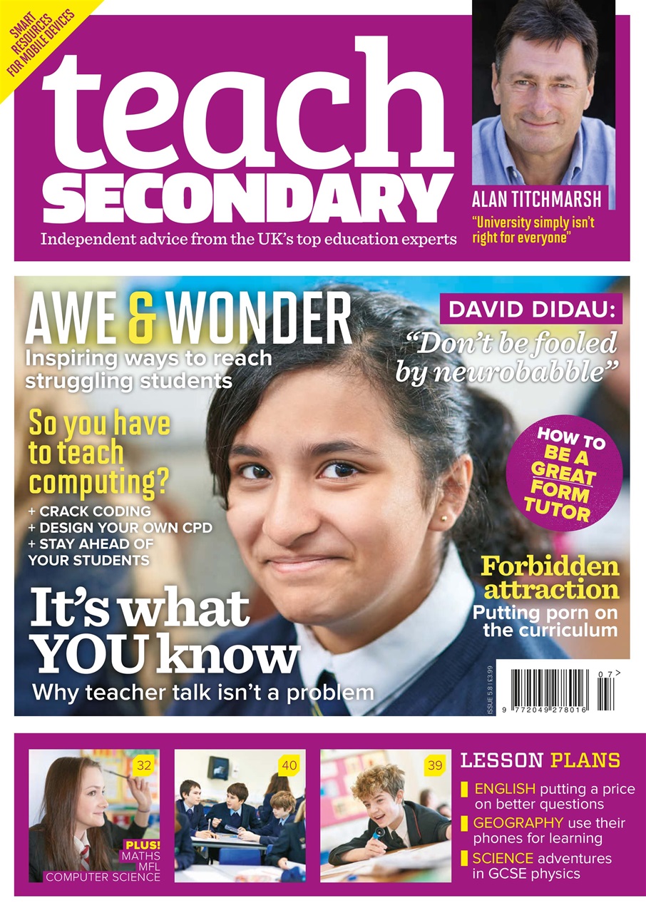 Teach Secondary Magazine - Vol.5 No.8 Back Issue