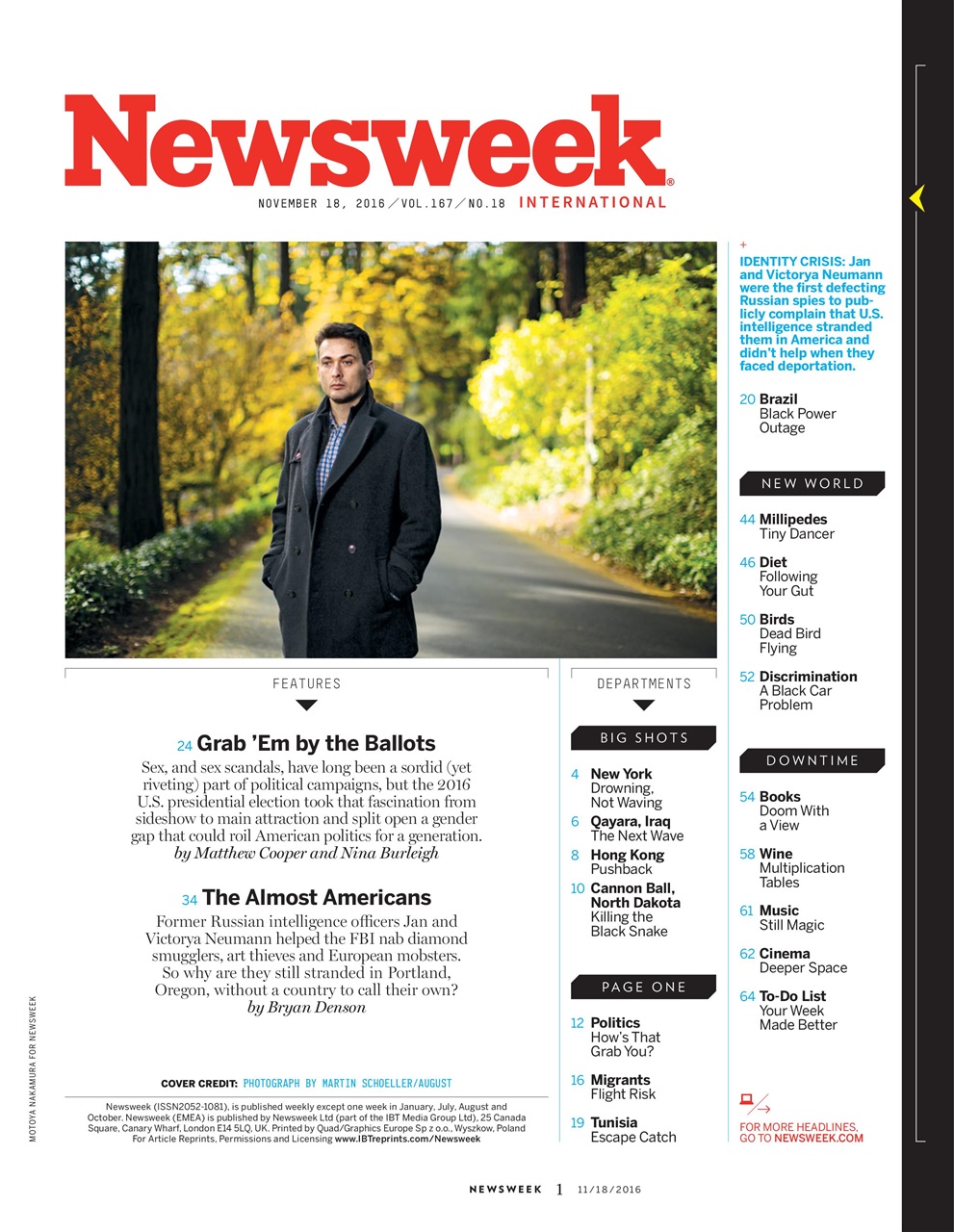 Newsweek International Magazine - 18th November 2016 Back Issue
