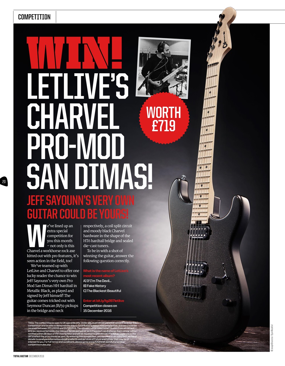 Total Guitar Magazine - December 2016 Back Issue