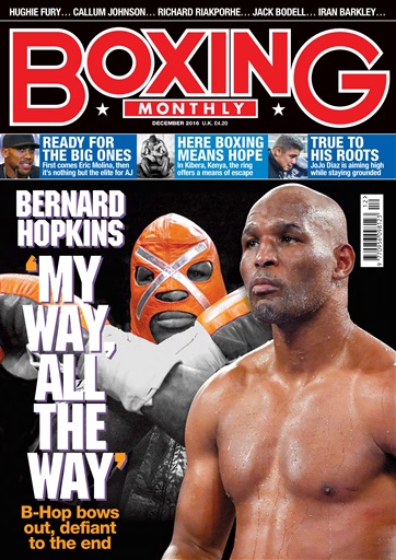 Boxing Monthly Magazine - December 2016 Back Issue