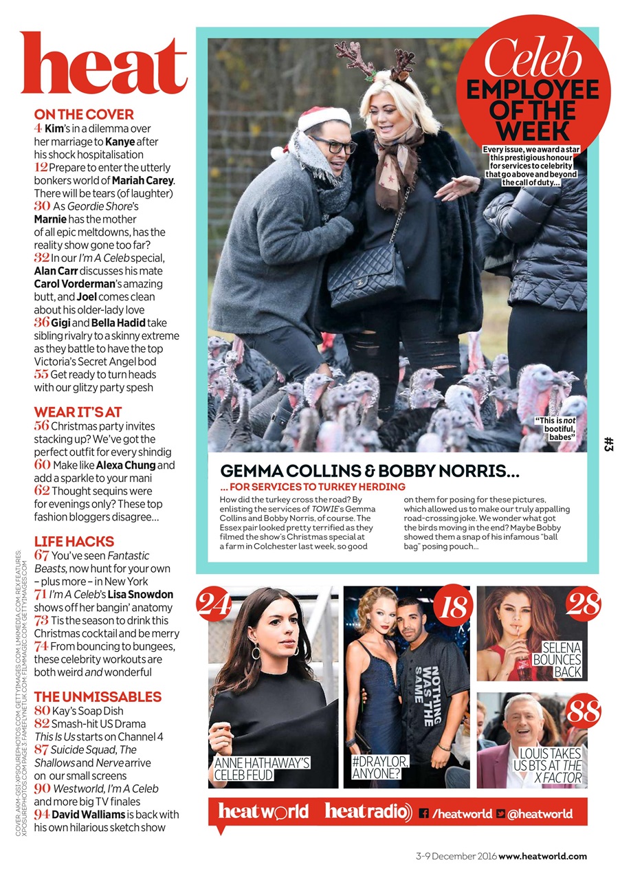 Heat Magazine - 3rd December 2016 Back Issue