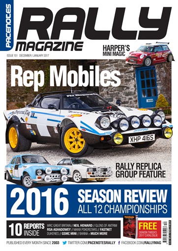 Pacenotes Rally magazine - Issue 151 - Dec 2016 / Jan 2017 Back Issue