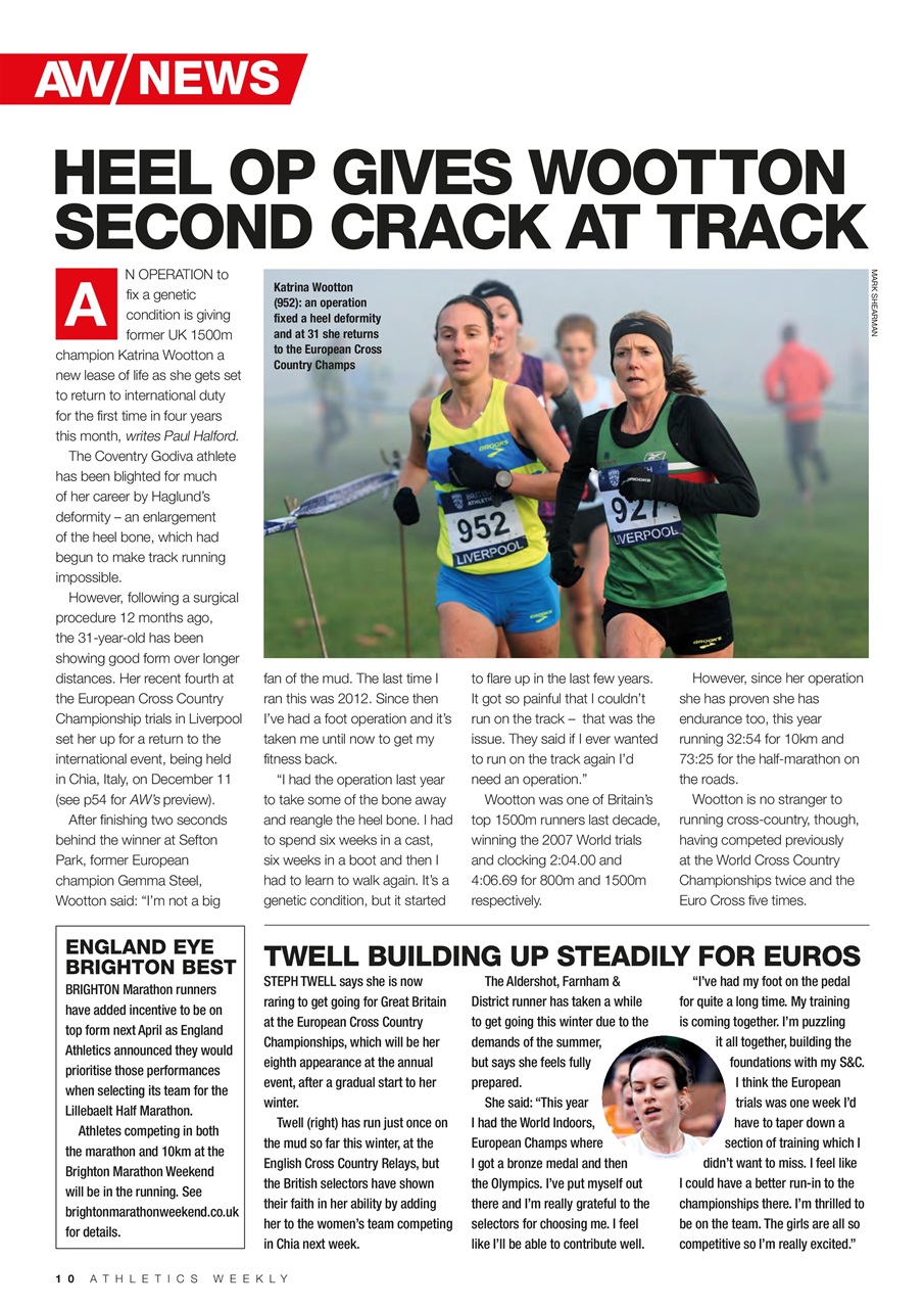 AW – Athletics Weekly Magazine - 08/12/2016 Back Issue
