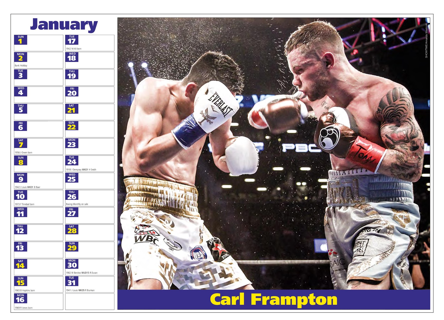 Boxing Monthly Magazine - Boxing Calender 2017 Special Issue