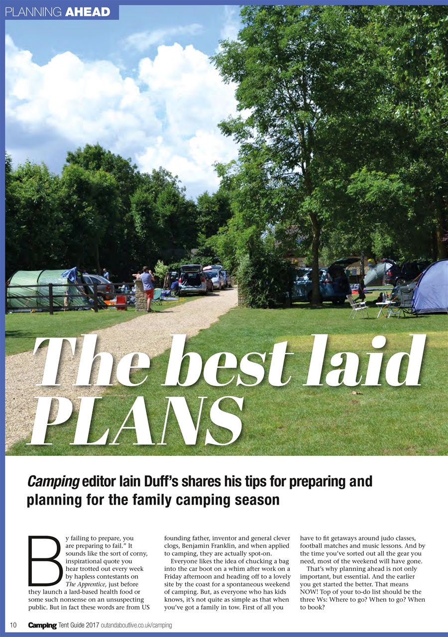 Camping Magazine - Tent 2017 Back Issue