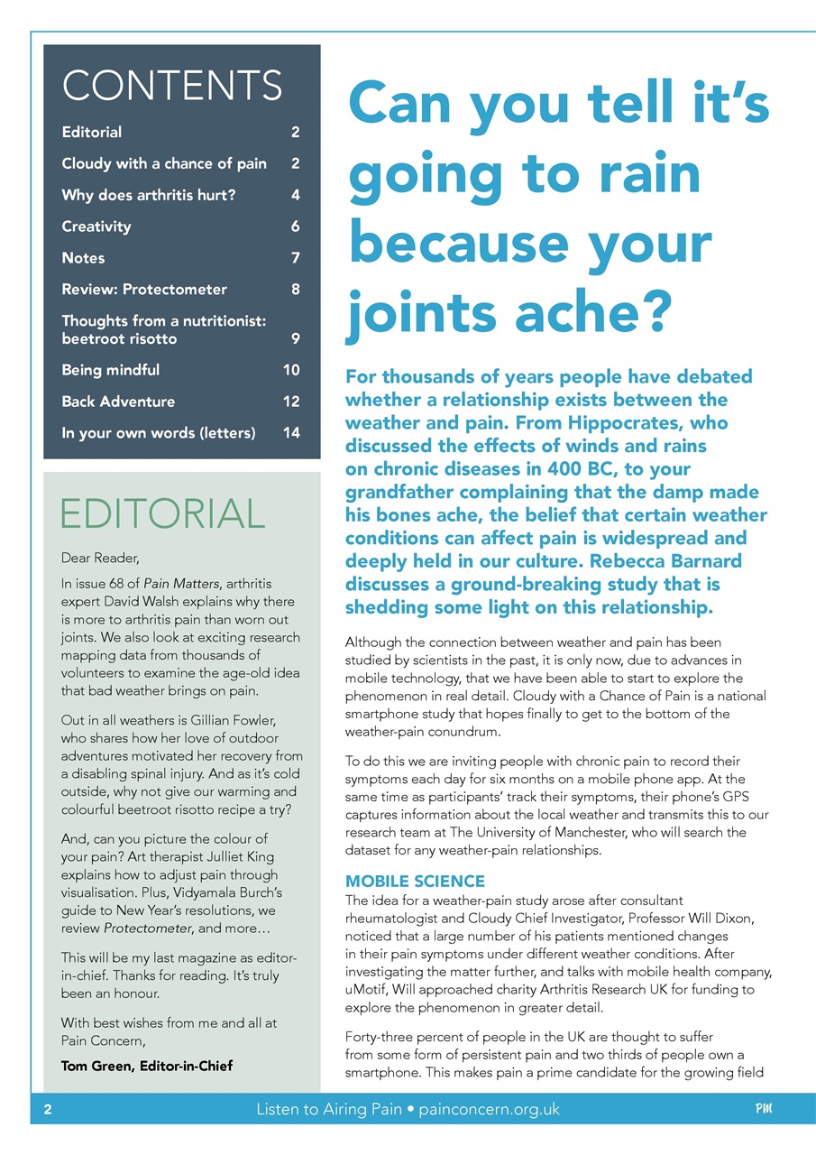 Pain Matters Magazine - 68 Back Issue