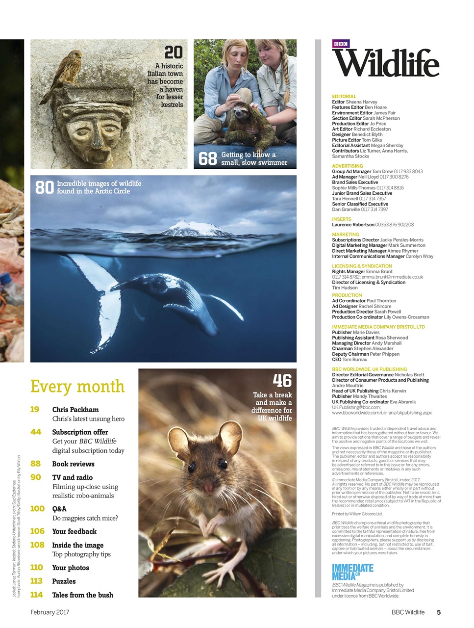 BBC Wildlife Magazine - February 2017 Subscriptions | Pocketmags