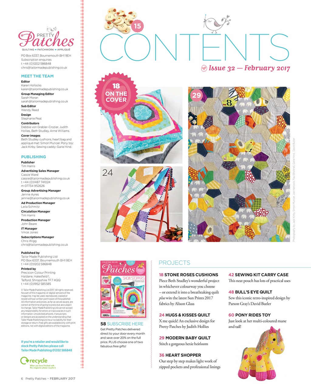 Pretty Patches Magazine - Issue 32 Back Issue