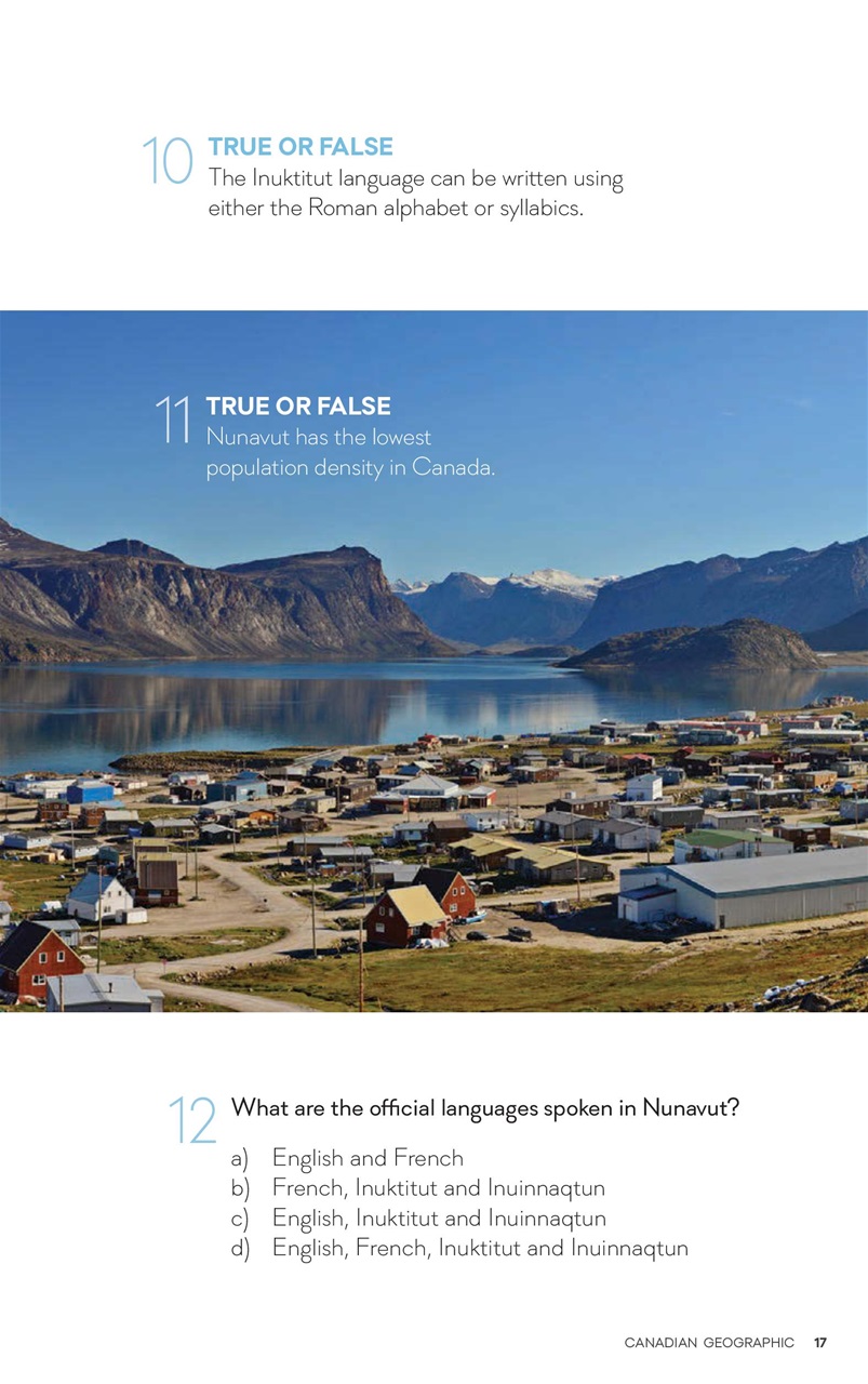 Canadian Geographic Magazine - The Ultimate Canadian Geography Quiz ...