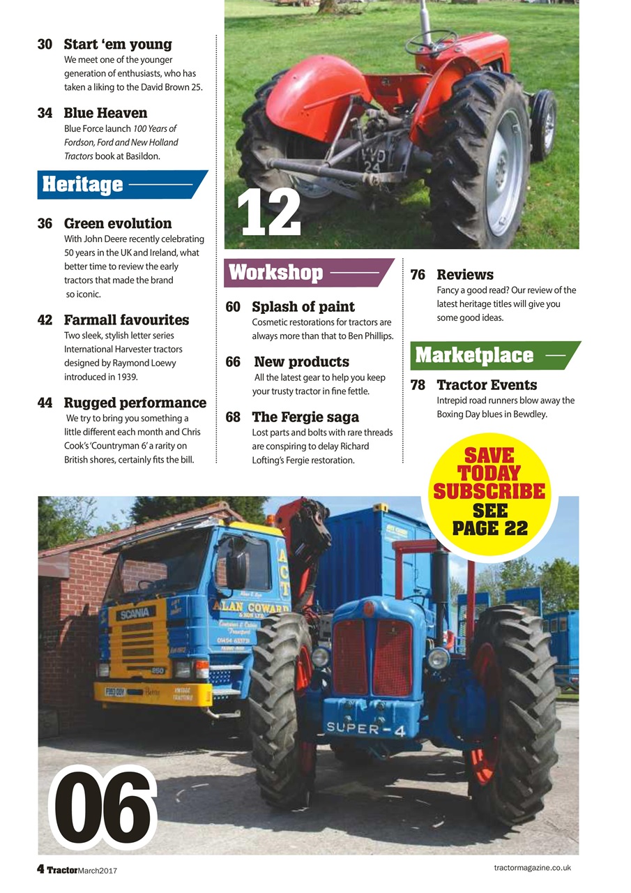 Tractor & Farming Heritage Magazine - March 2017 Back Issue