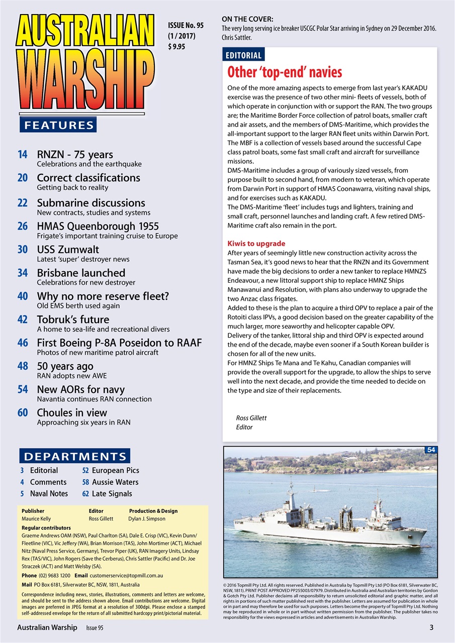 Australian Warship Magazine - 95 Back Issue