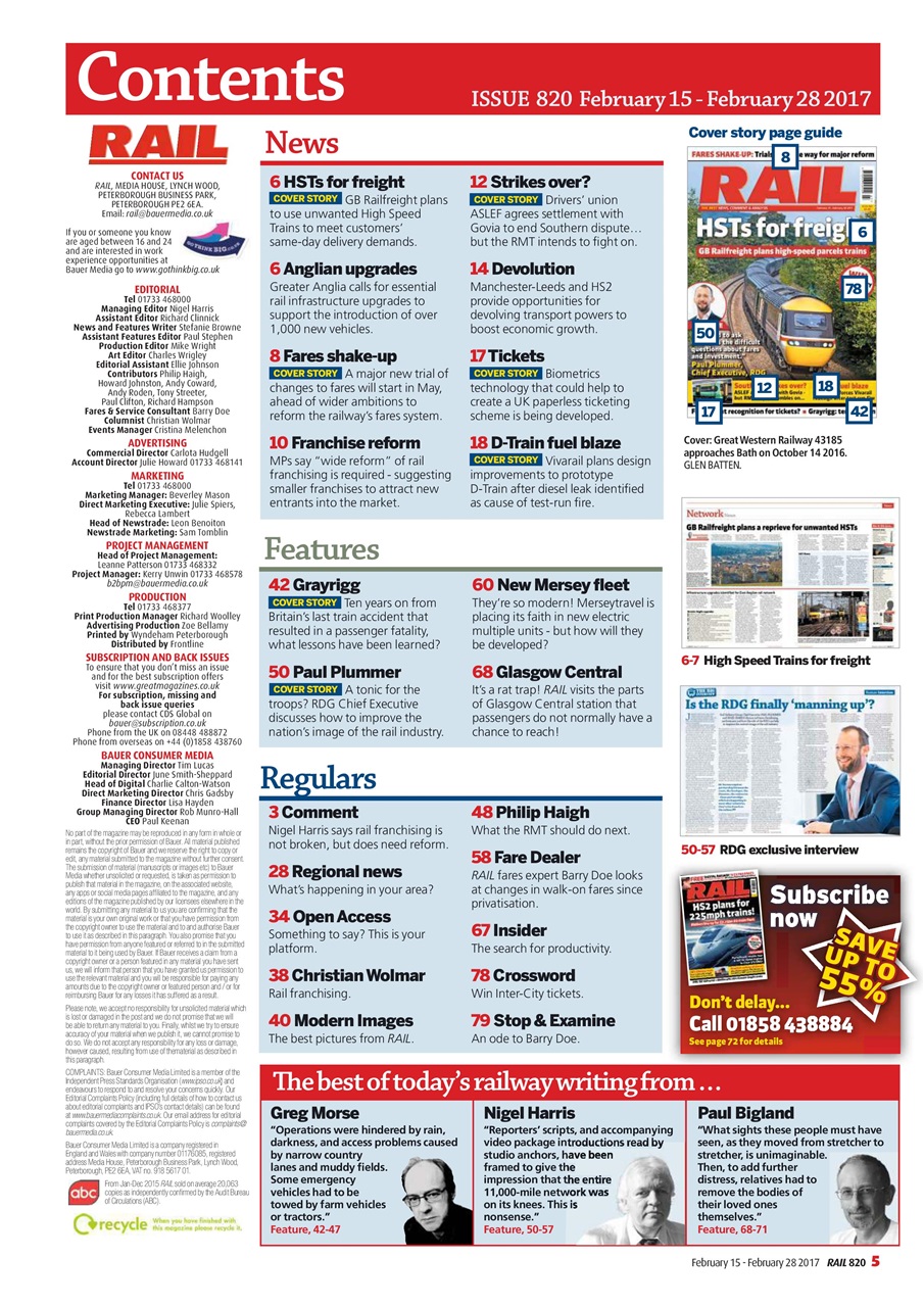 Rail Magazine - Issue 820 Back Issue Rail Magazine - Issue 820 Back Issue