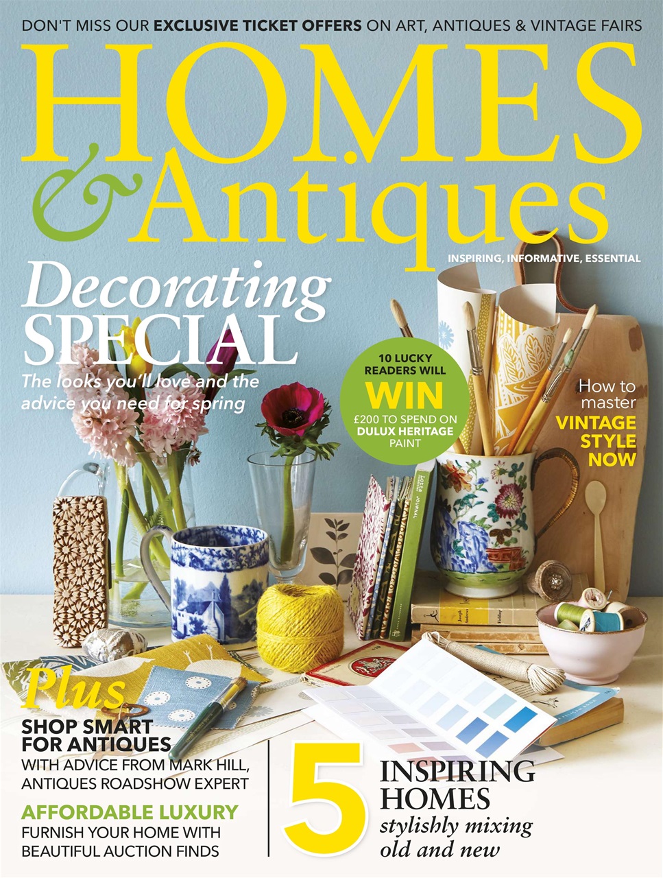 Homes & Antiques Magazine - April 2017 Back Issue