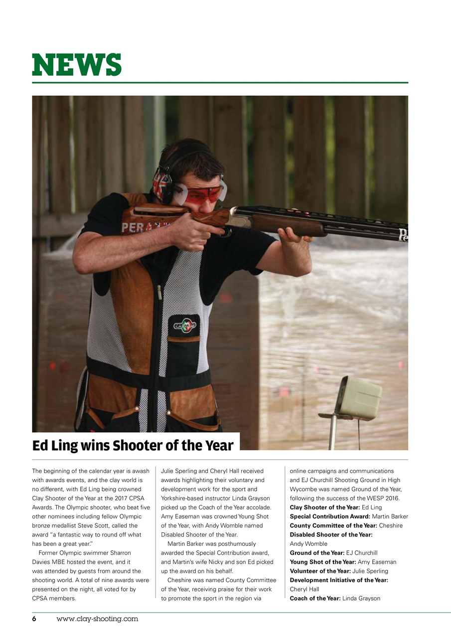 Clay Shooting Magazine - April 2017 Edição anterior