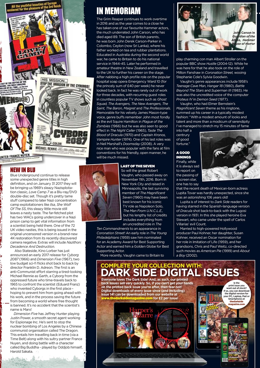 The Darkside Magazine - Issue 180: Enter the 3rd Dimension Back Issue