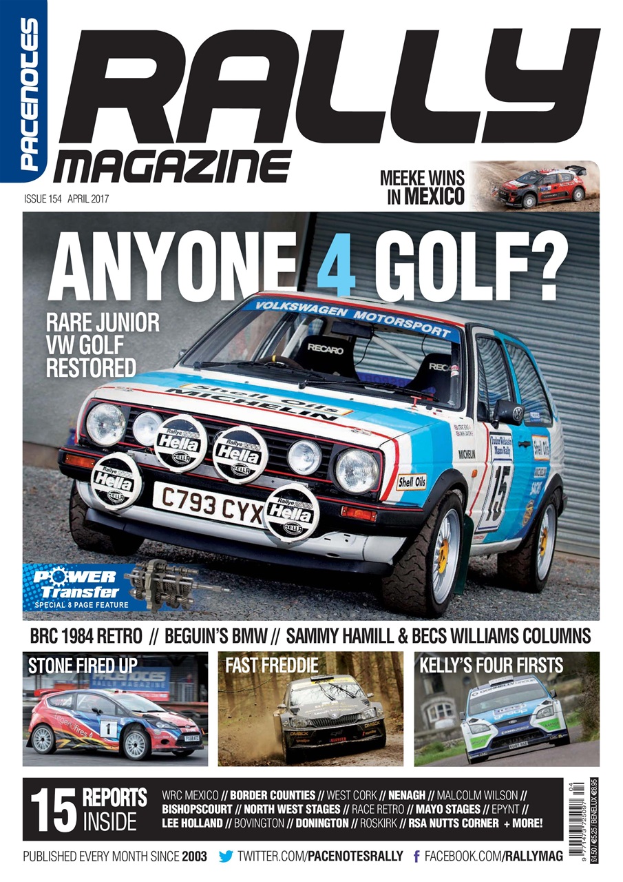 Pacenotes Rally magazine - Issue 154 - April 2017 Back Issue
