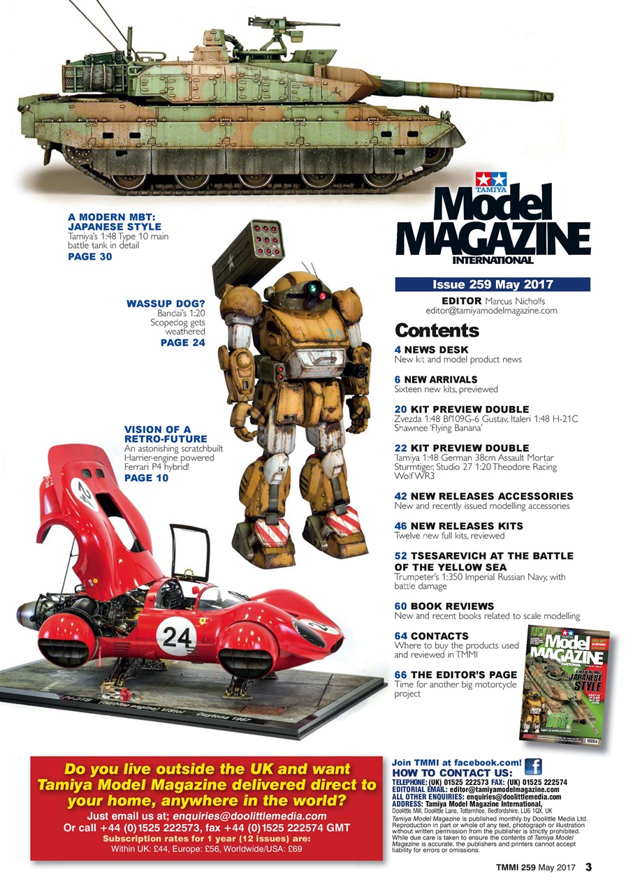 Tamiya Model Magazine - 259 May 2017 Back Issue