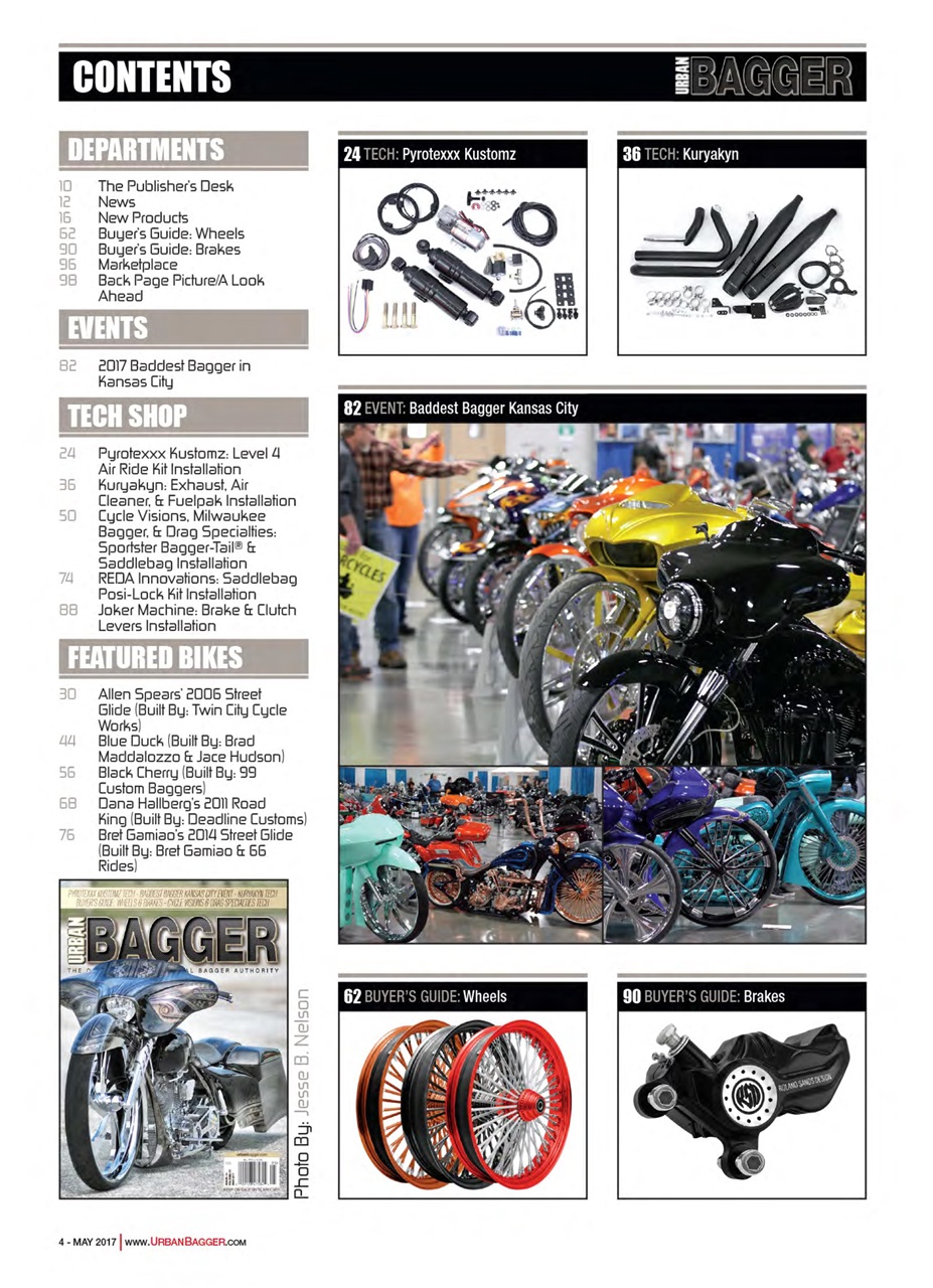 Urban Bagger Magazine - May 2017 Back Issue