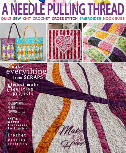 A Needle Pulling Thread Magazine - Spring 2017 Back Issue